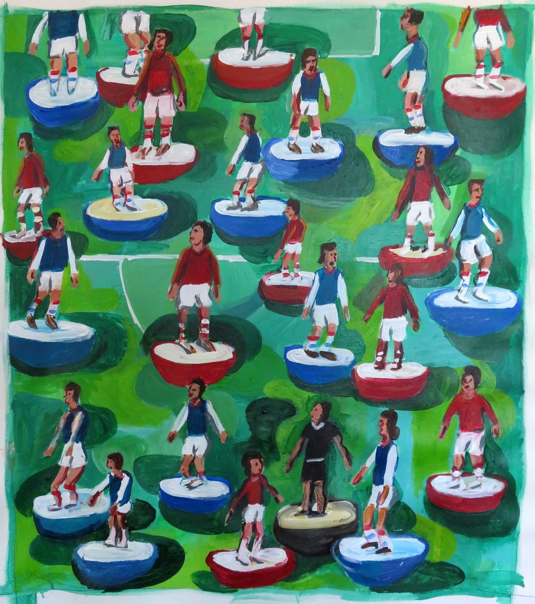 Subbuteo Acrylic painting: Stephen Abela | Artfinder