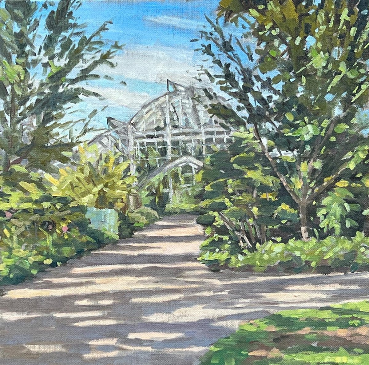 The Wisley Glasshouse Oil painting: Louise Gillard | Artfinder
