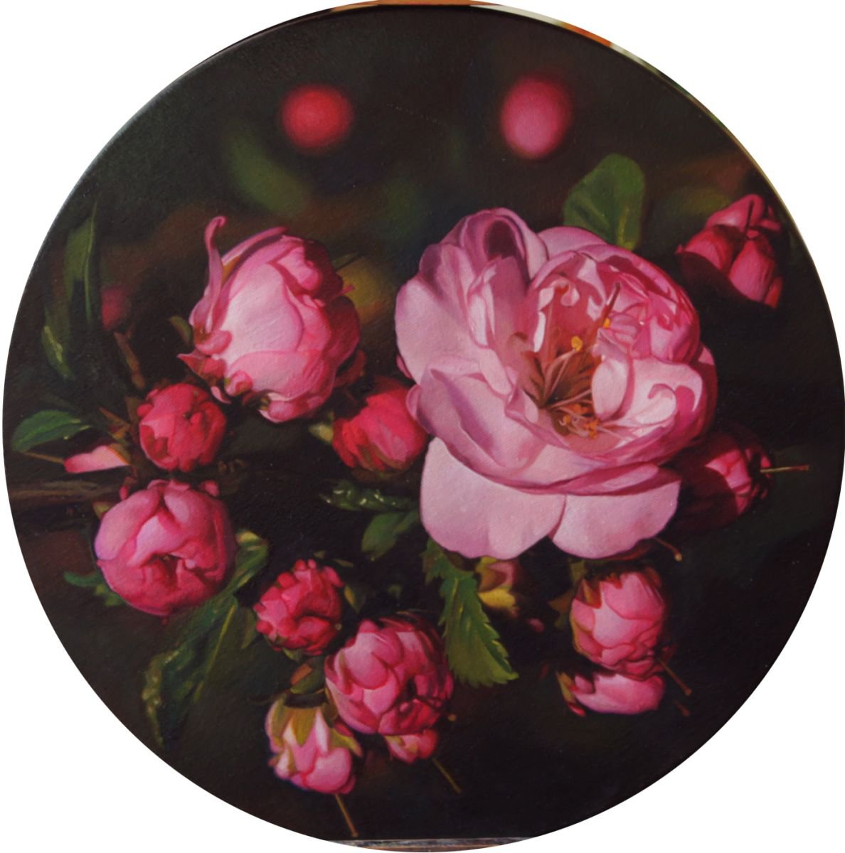 pink flowers Oil painting by Darya Klunnikova | Artfinder