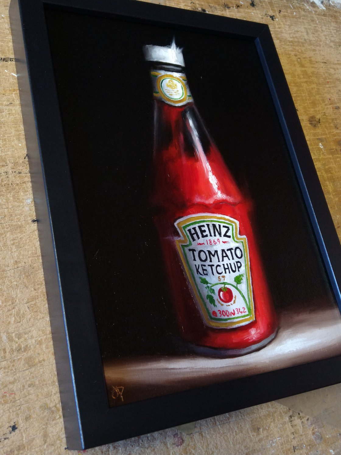 Tomato Ketchup #5 still life Oil painting by Jane Palmer Art | Artfinder