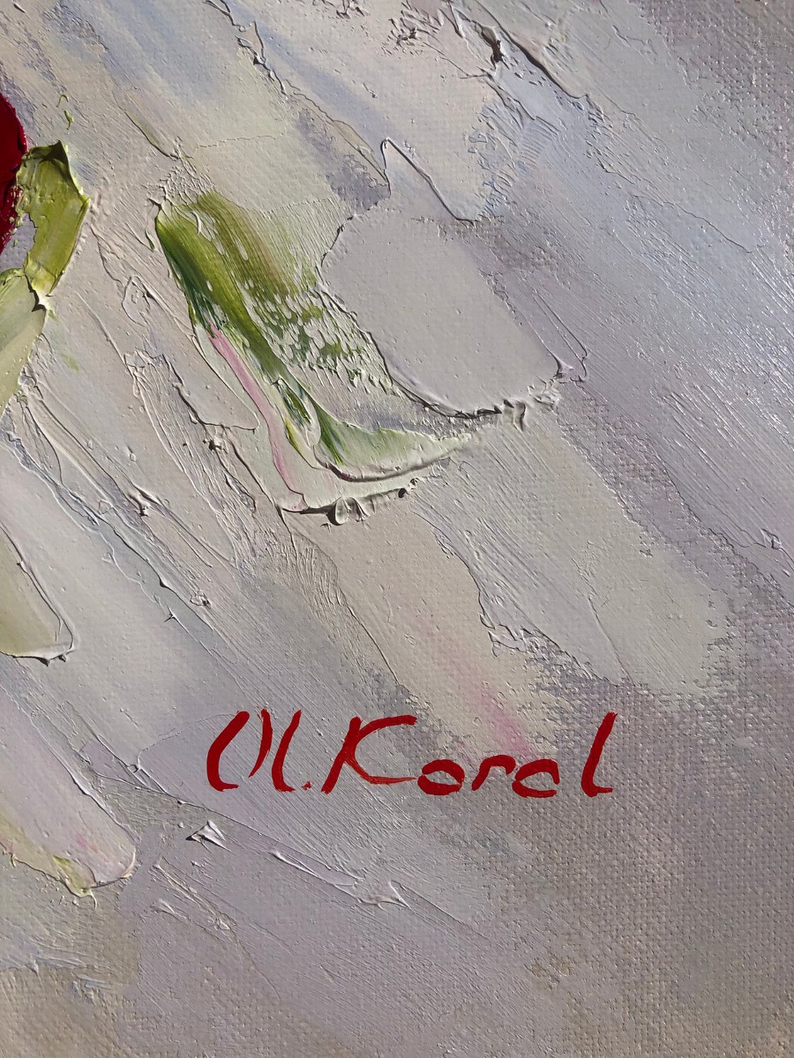 Ruby roses Oil painting: Ulyana Korol | Artfinder