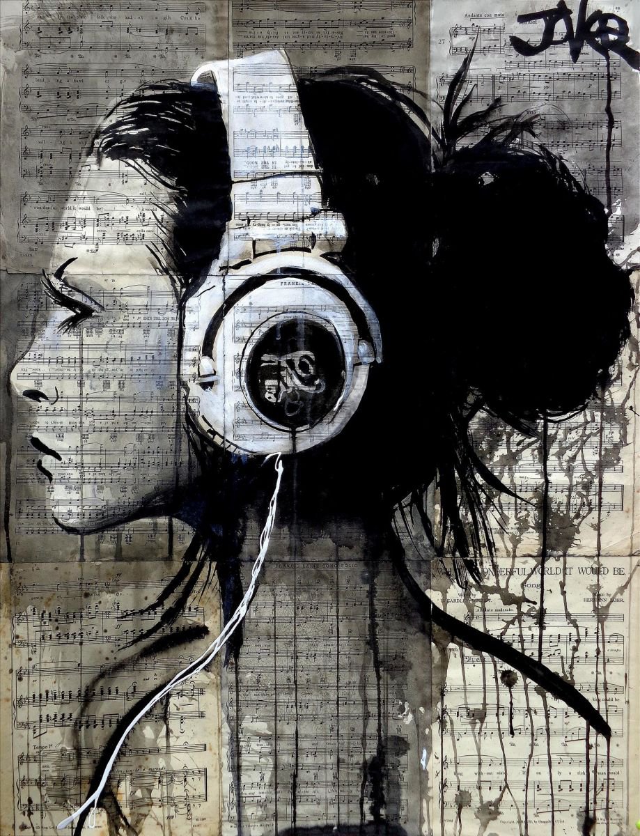HIGH FIDELITY Ink drawing by Loui Jover | Artfinder