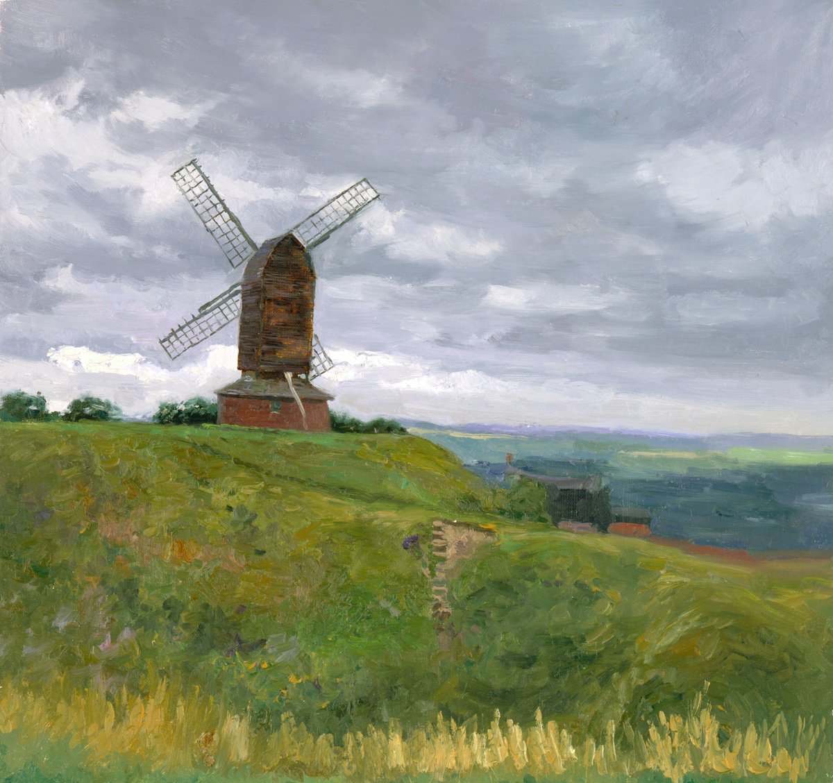 Windmill Oil painting: Simon Kozhin | Artfinder