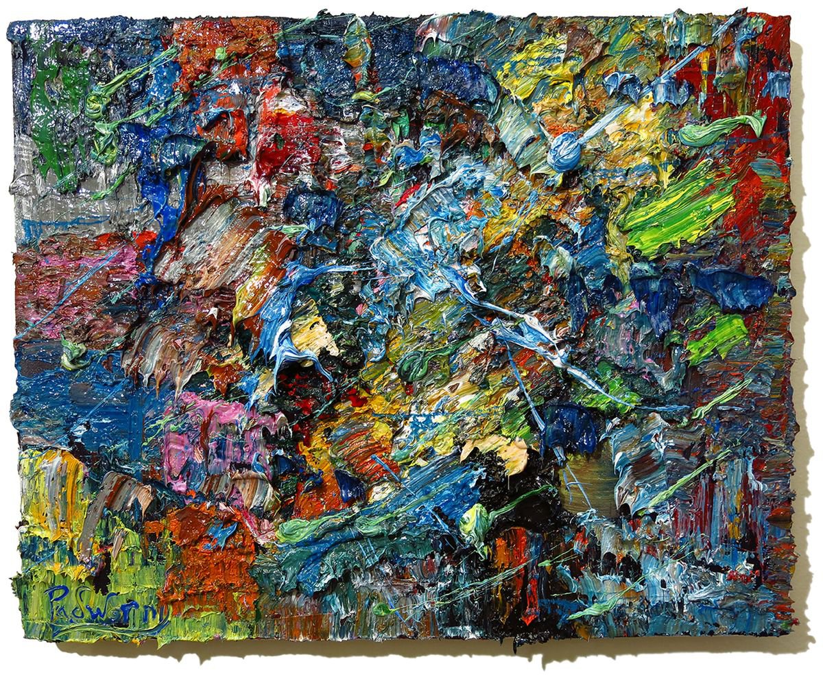 ABSTRACT EXPRESSIONIST - Original oil painting bird Oil painting by ...