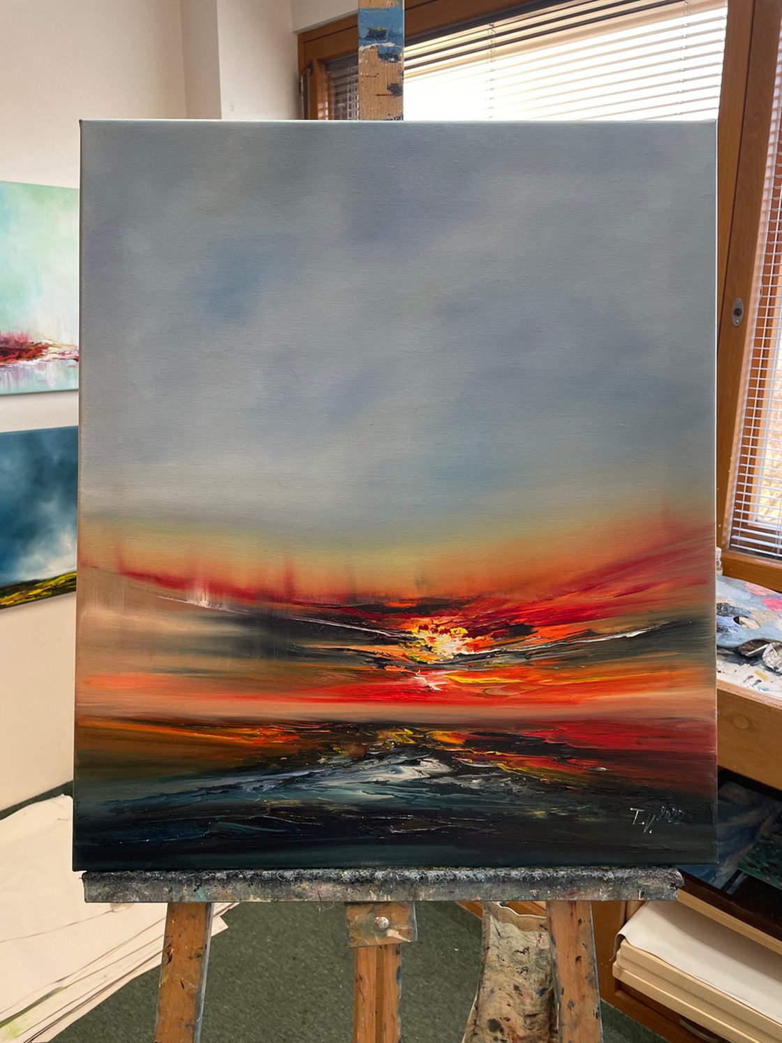 Synchronized Dimensions Oil painting: Timea Valsami | Artfinder