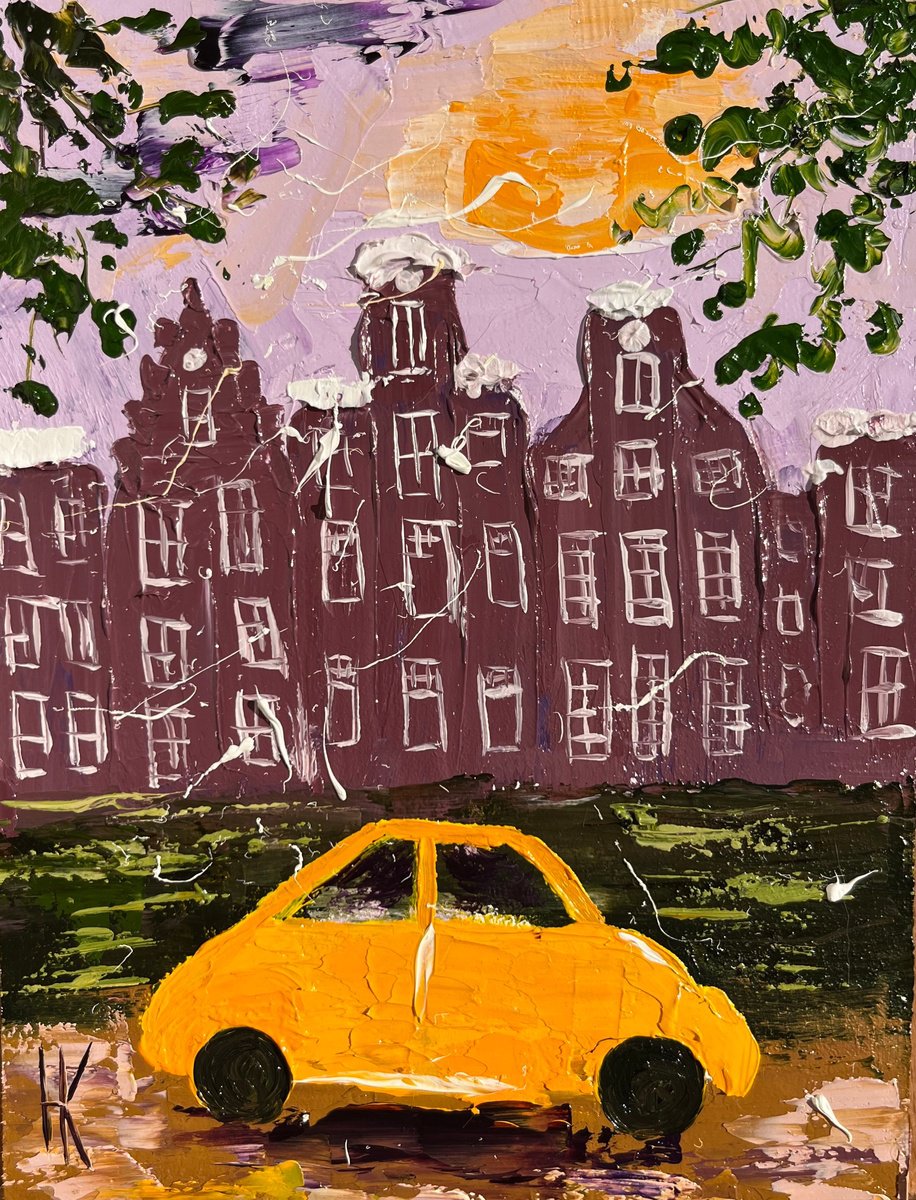 Amsterdam Painting Oil painting by Halyna Kirichenko | Artfinder