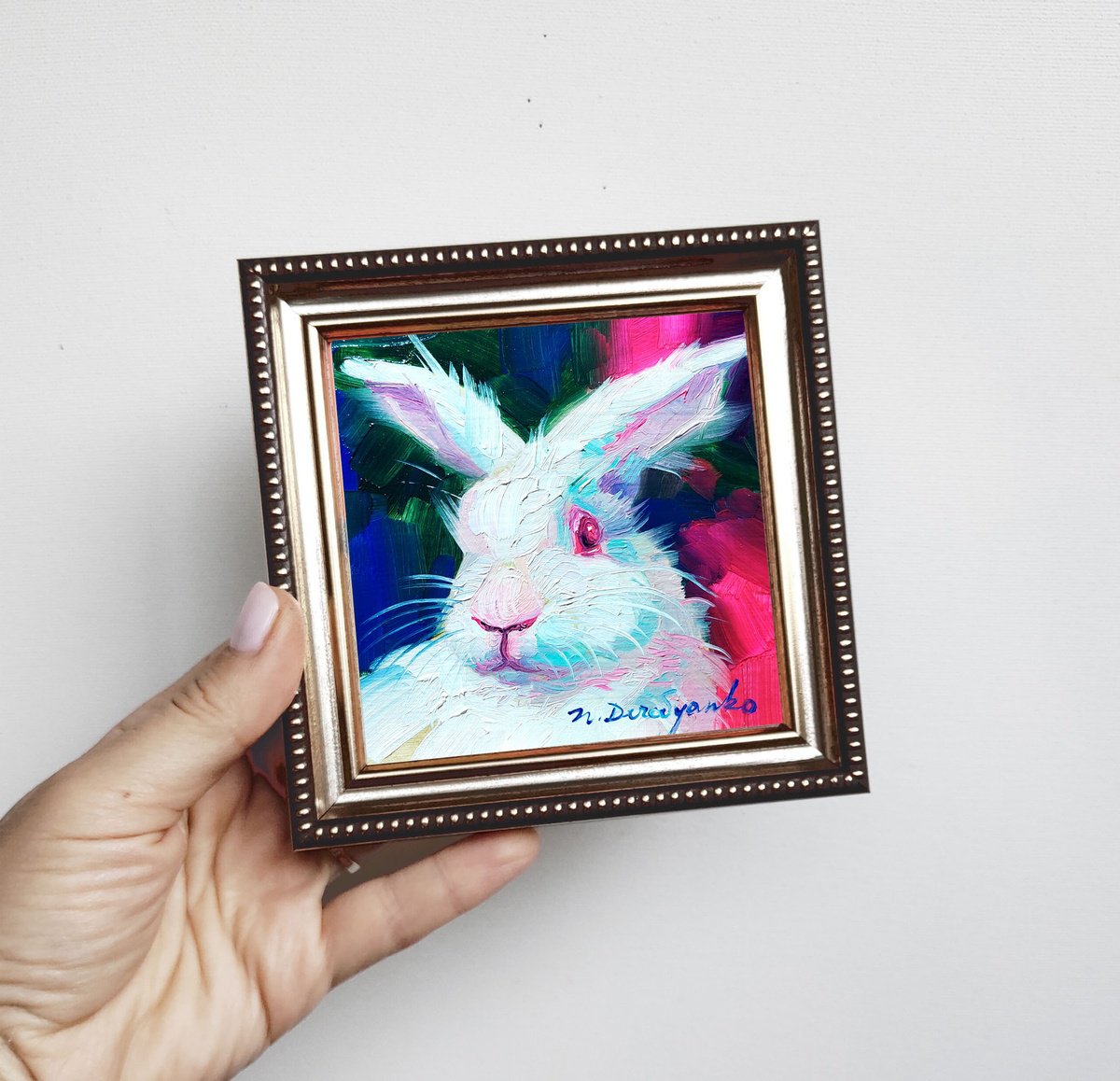 Rabbit Oil painting by Nataly Derevyanko | Artfinder