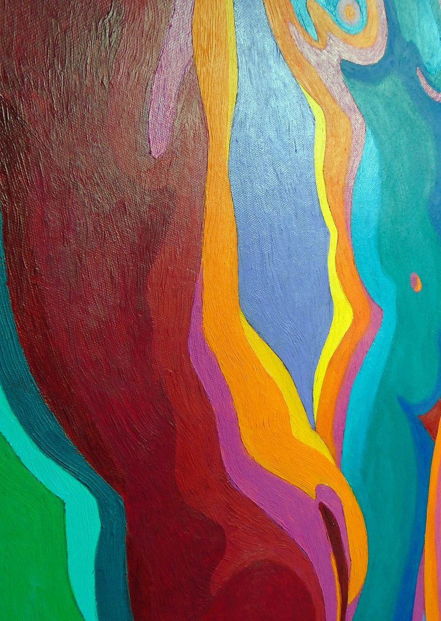 5 NUDES DANCE Acrylic painting: Stephen Conroy | Artfinder