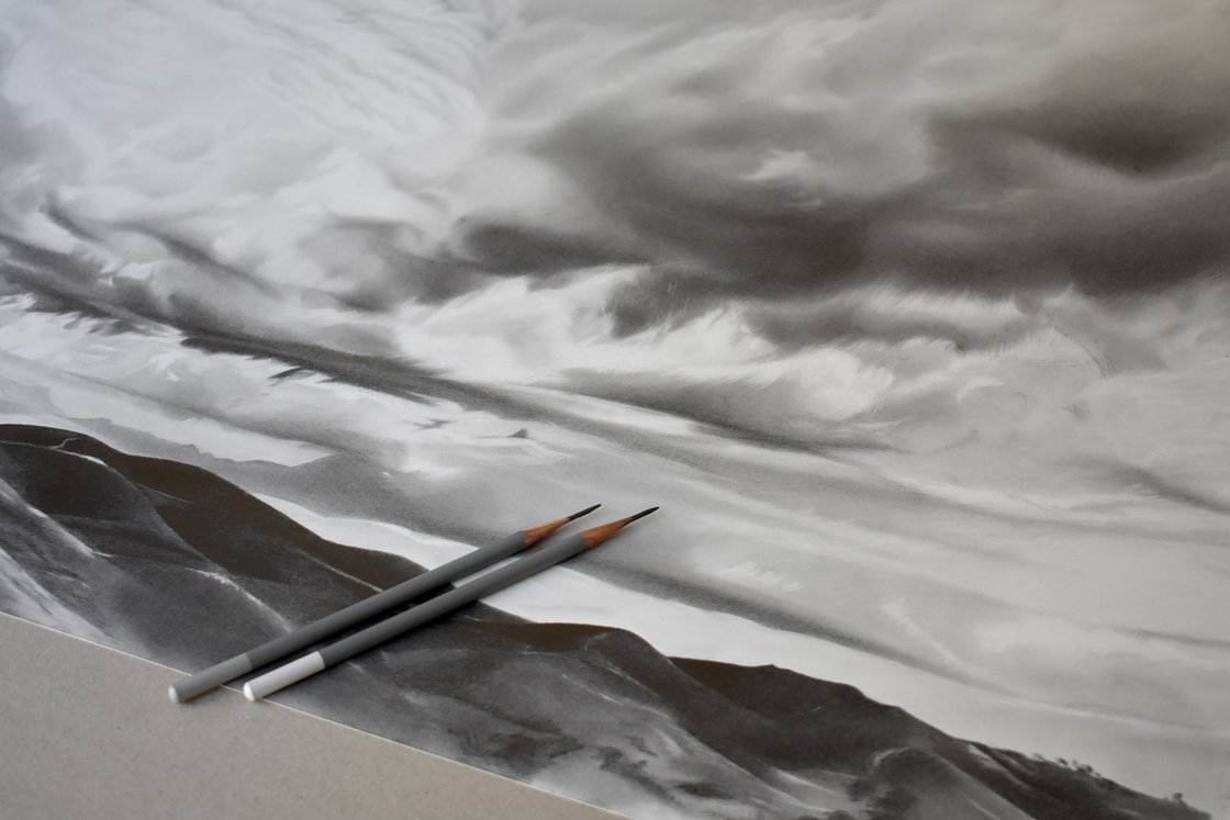 After the Rain. Pencil drawing by Vera Higgins | Artfinder