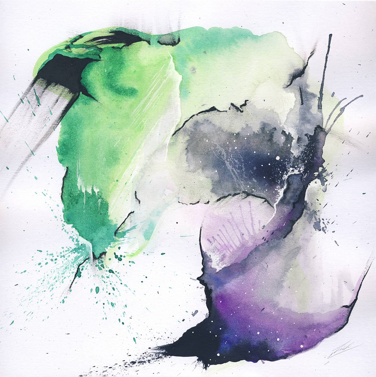 This Is Just The Beginning (Study VIII) Mixed-media painting: Richard ...