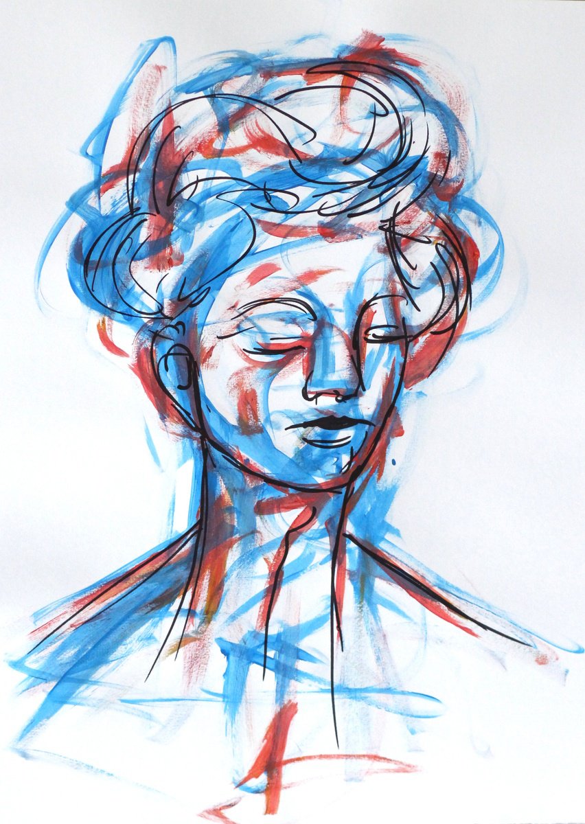 Serenity 2 Mixed-media painting by Mark Barrable | Artfinder