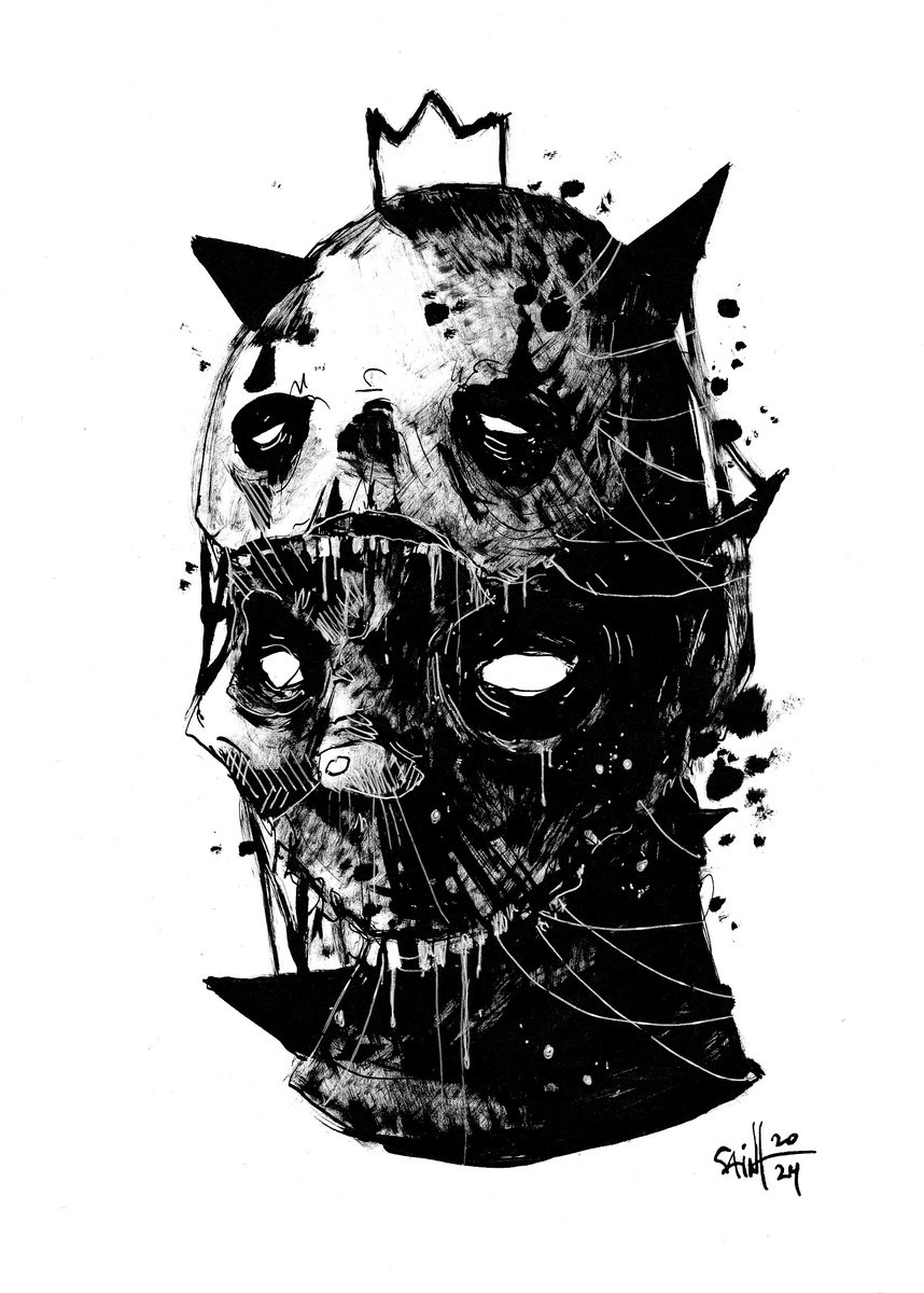 Mr. Sheegolova Ink drawing by Ruslan Aksenov | Artfinder