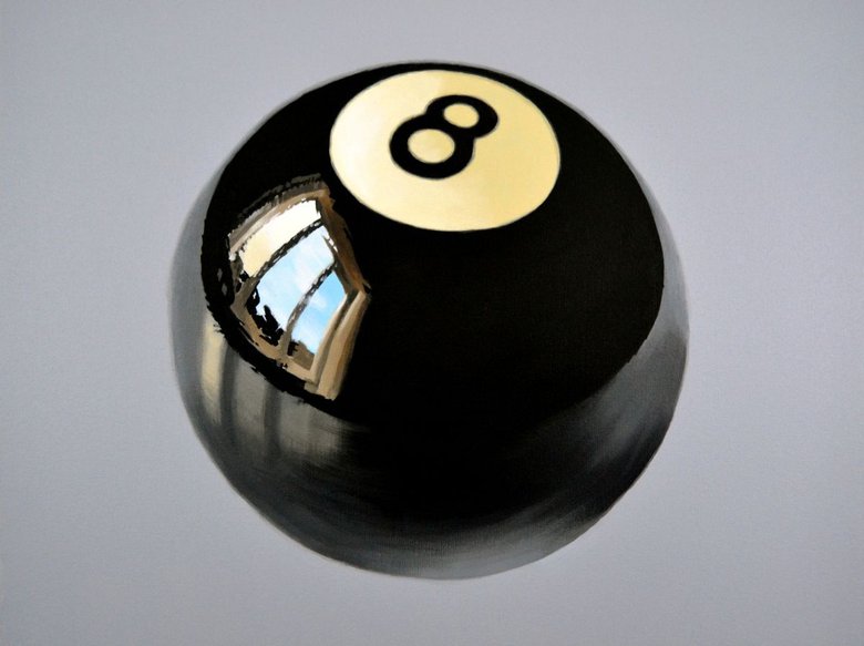 Eight Ball Acrylic painting: Peter Slade | Artfinder