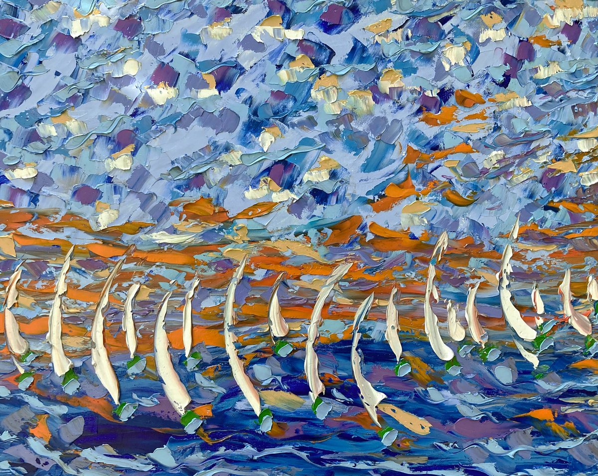 Up With The Sun Oil painting by Ann Parks McCray | Artfinder