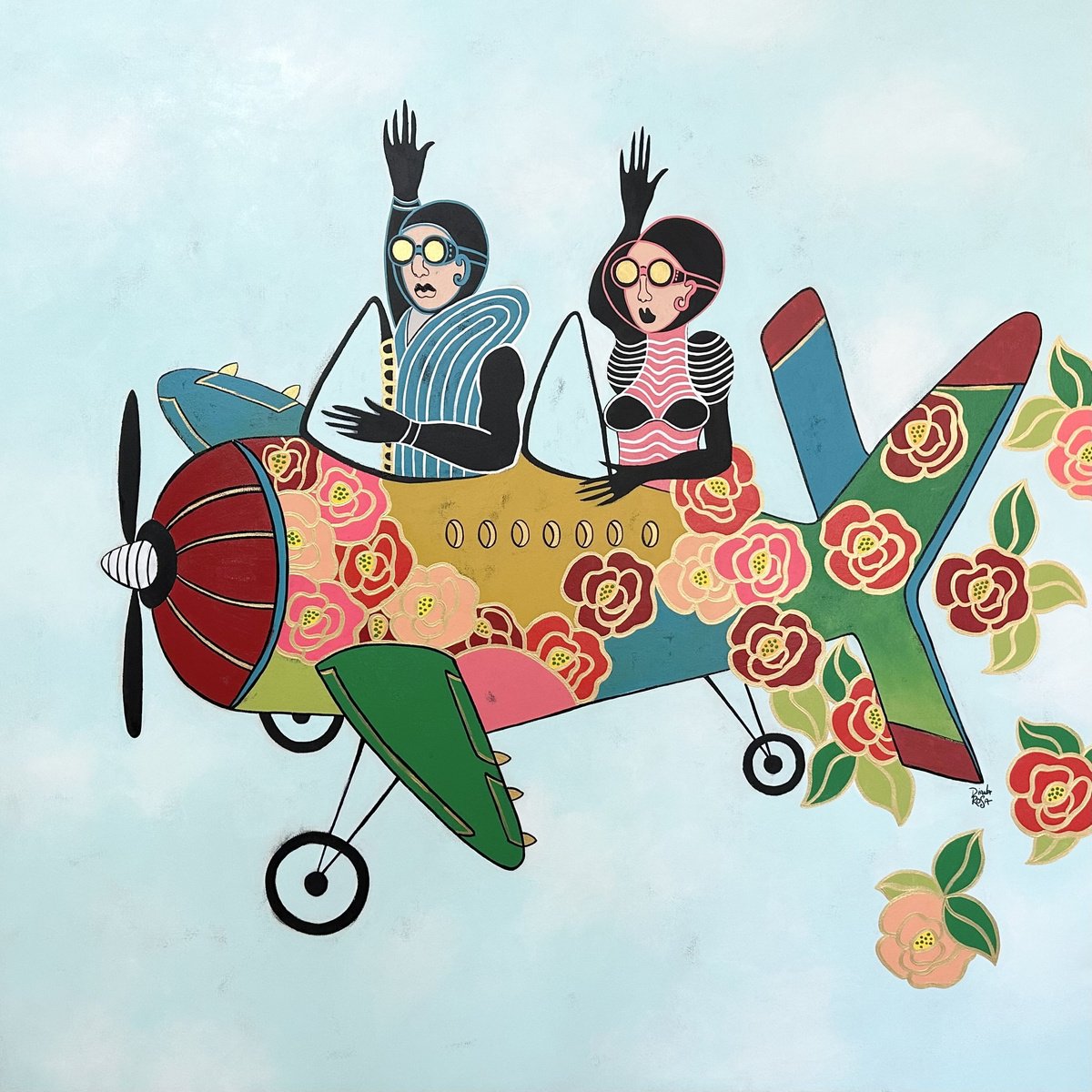 Fly high, fly bright Acrylic painting by Diana Rosa | Artfinder