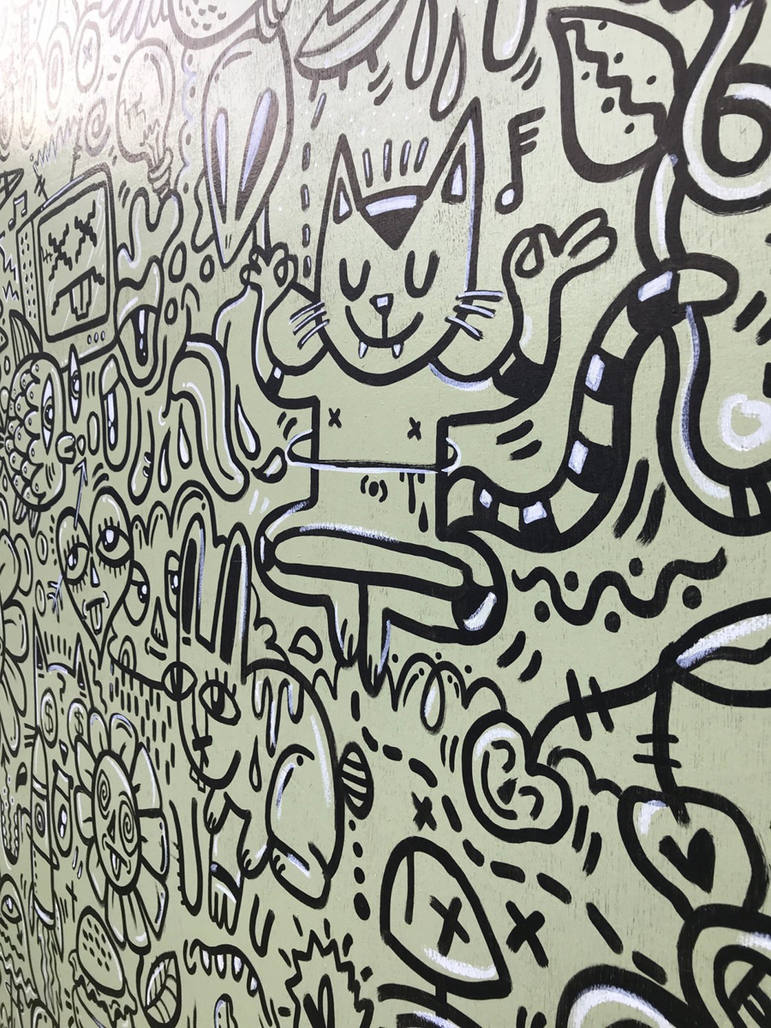 Untitled / Wooden Panel Doodle Drawing: Luke Crump | Artfinder