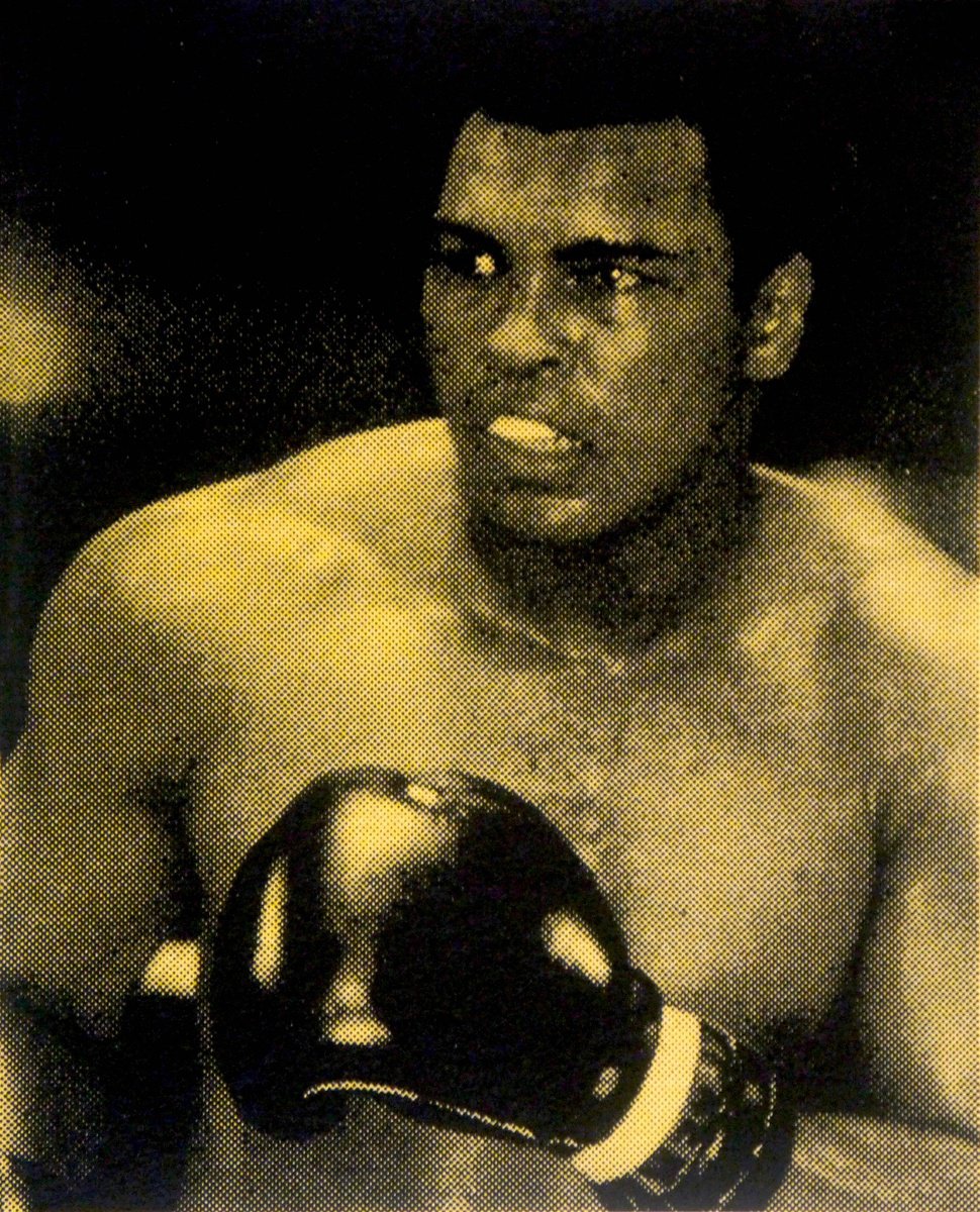 Muhammad Ali-Gold Screenprint: David Studwell | Artfinder
