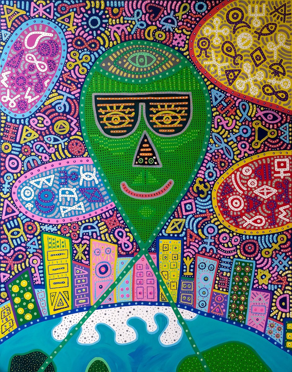 The World Never Stops Acrylic painting by xUEkA | Artfinder