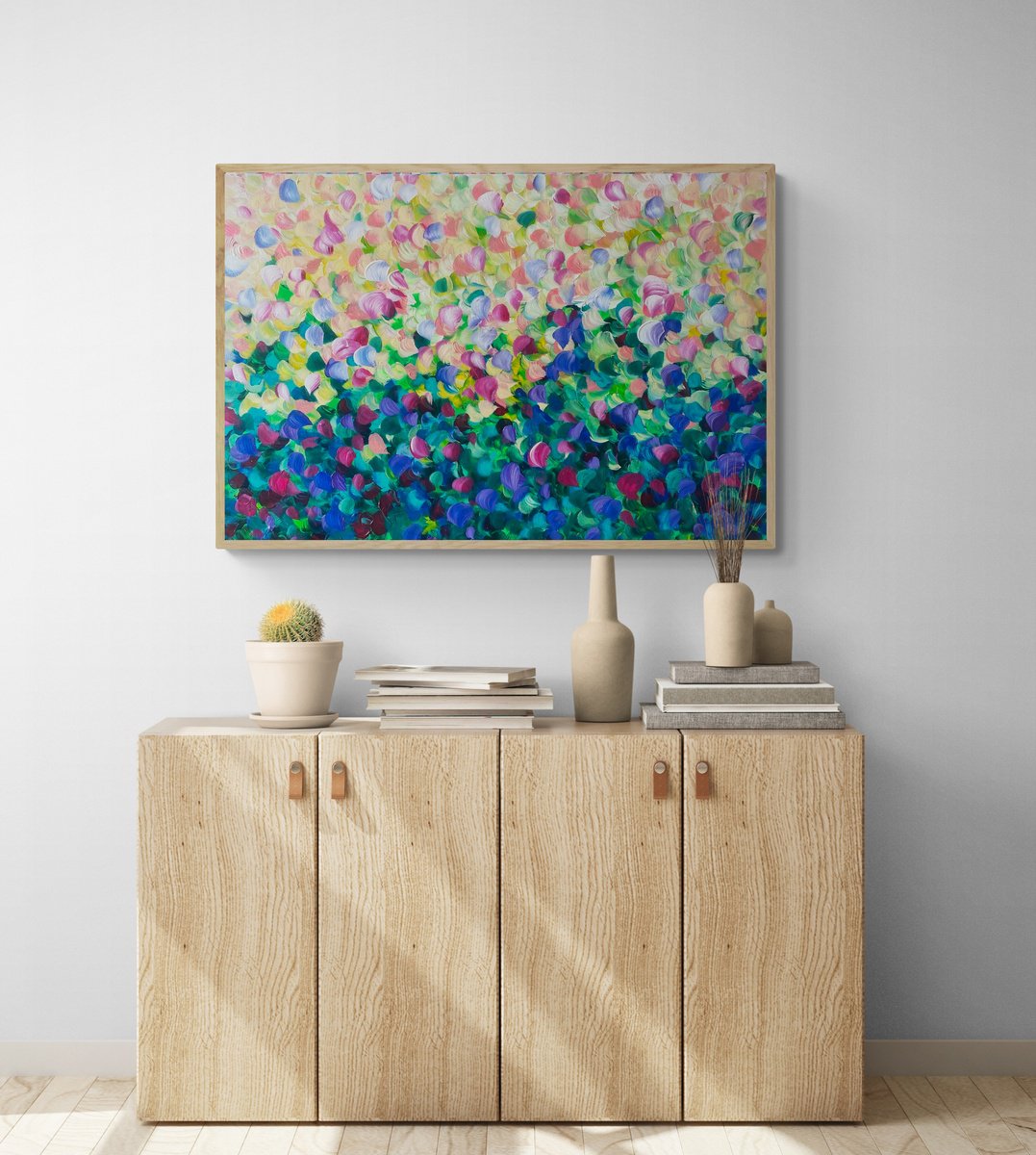 Hydrangea and Peony Poem Acrylic painting: Katherine Spiller | Artfinder