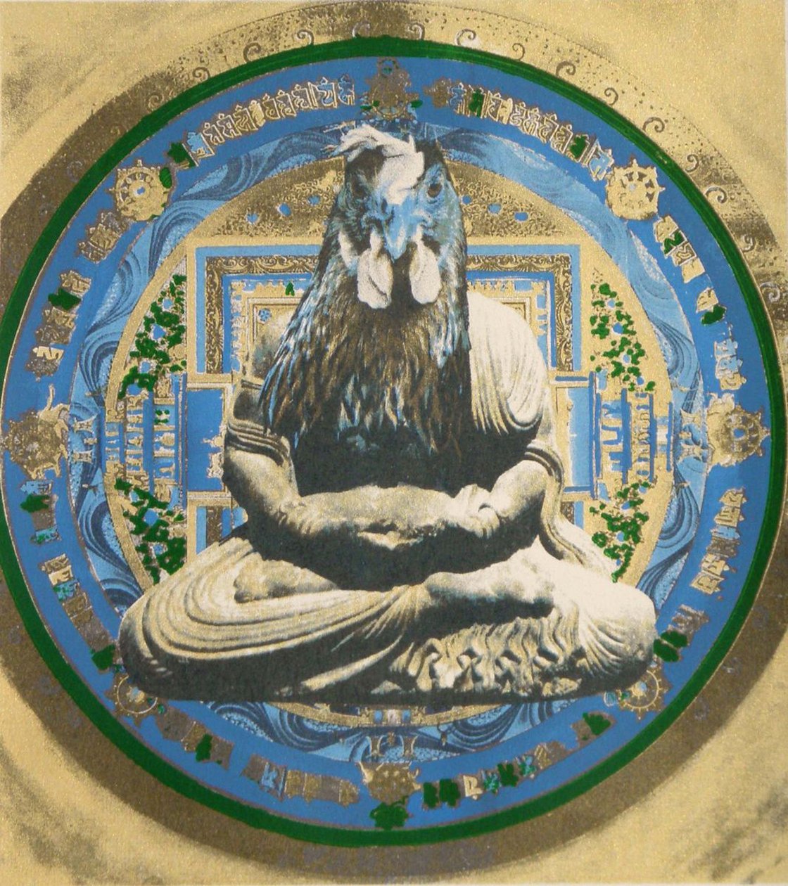 Buddha Chicken Screenprint by Karen Fiorito | Artfinder