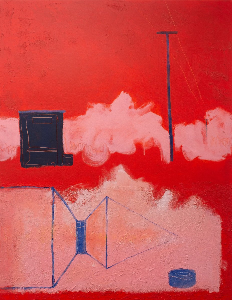 Waiting for the next bus Acrylic painting: Bohdan Svyrydov | Artfinder