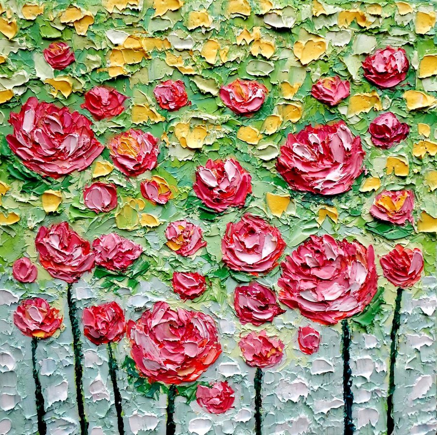 Roses of Summer Painting by Paige Castile | Artfinder