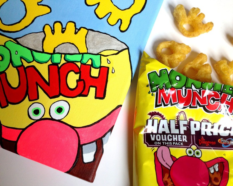 Monster Munch Pop Art Painting On Canvas | Artfinder
