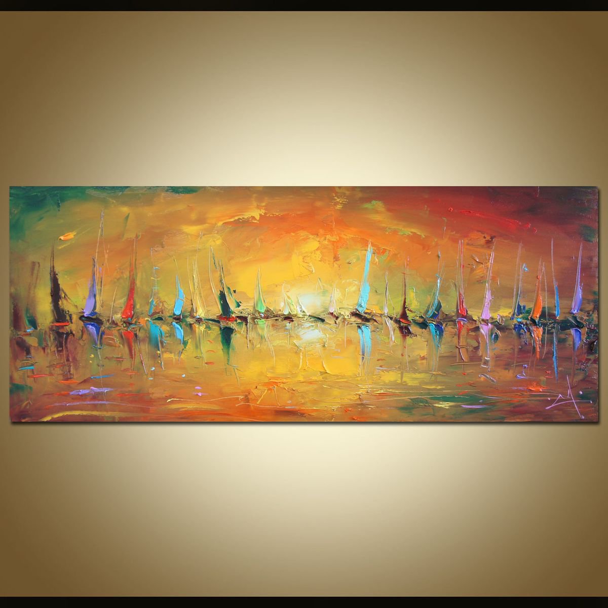 Conspiracy, Abstract Oil Painting on Canvas Oil painting: Stanislav ...