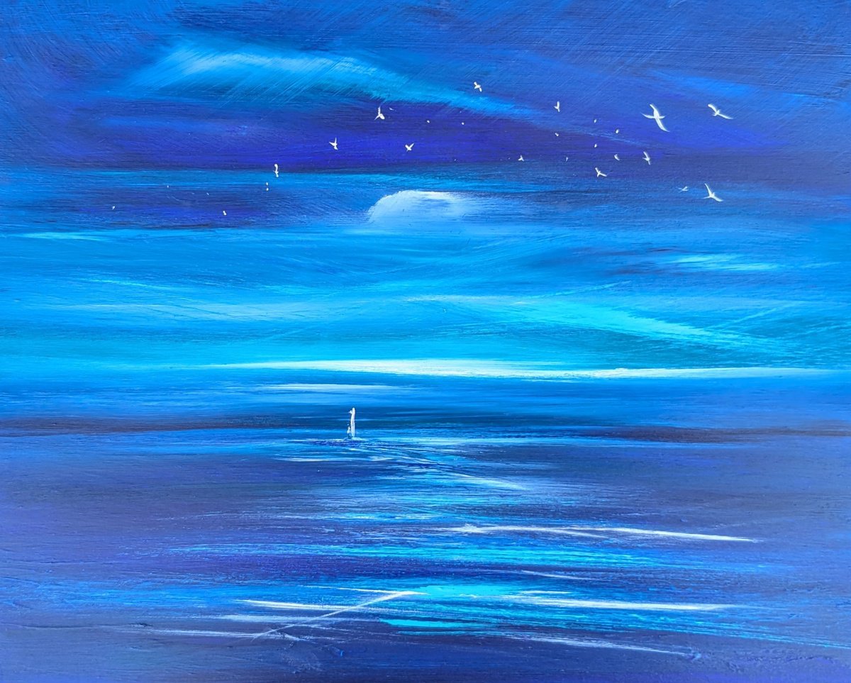 Moonlight Wanderings Acrylic painting by Mel Graham | Artfinder