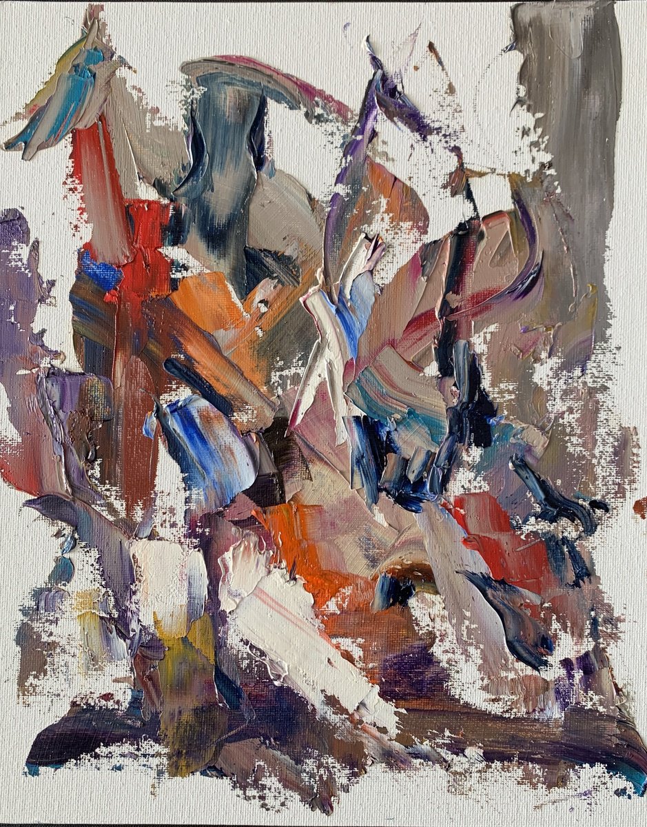 Bright Abstract. Oil painting: Vita Schagen | Artfinder