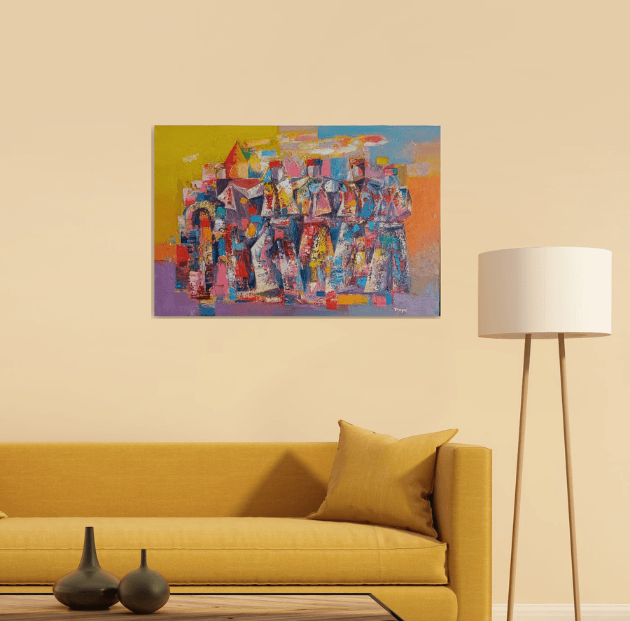 Armenian Kochari Dance Oil painting: Hayk Miqayelyan | Artfinder