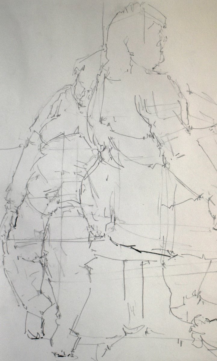 Female Nudes drawing No 651 Pencil drawing by Ian McKay | Artfinder