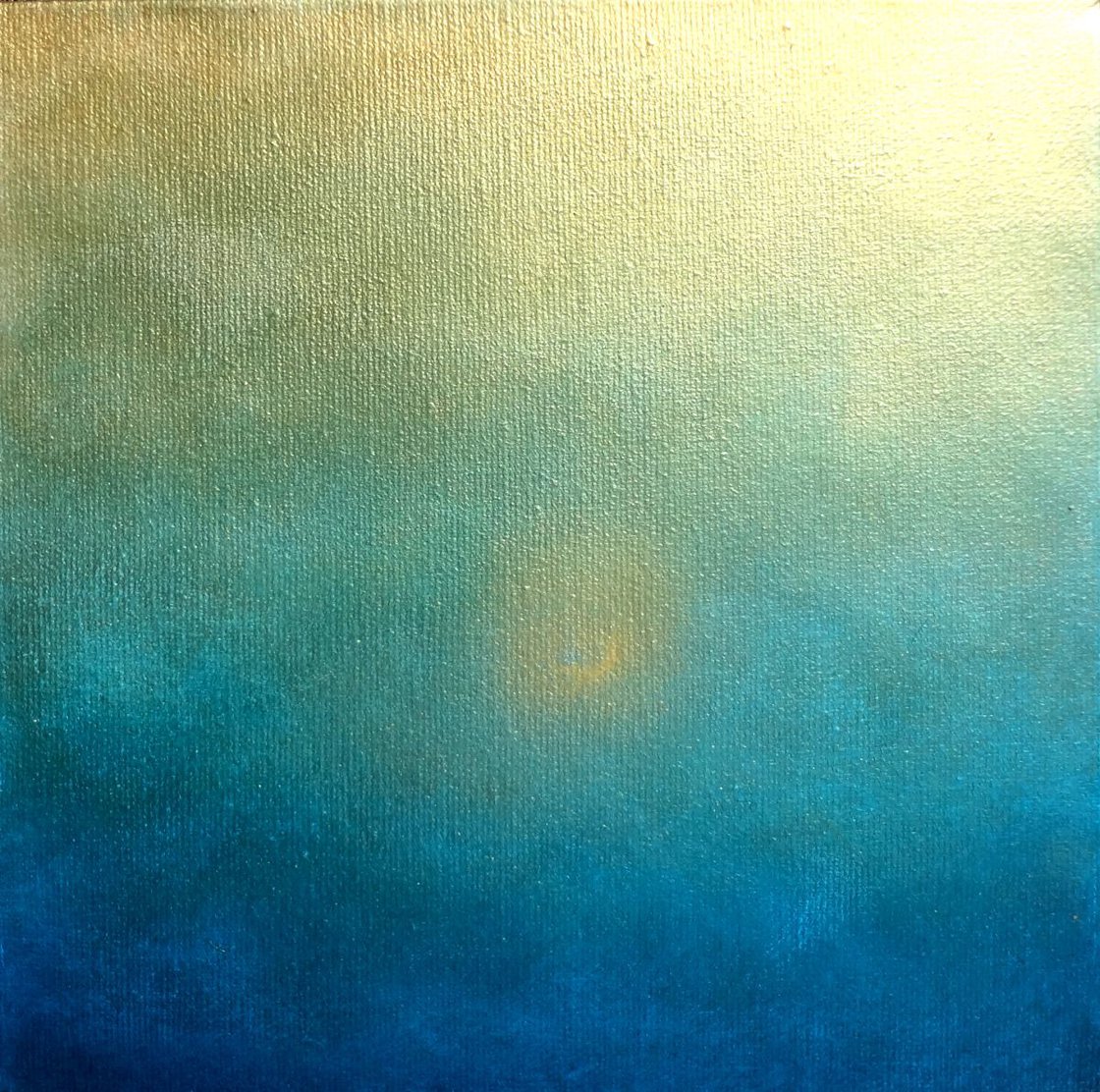 Ethereal God Sky Acrylic painting by Elizabeth McDonough | Artfinder