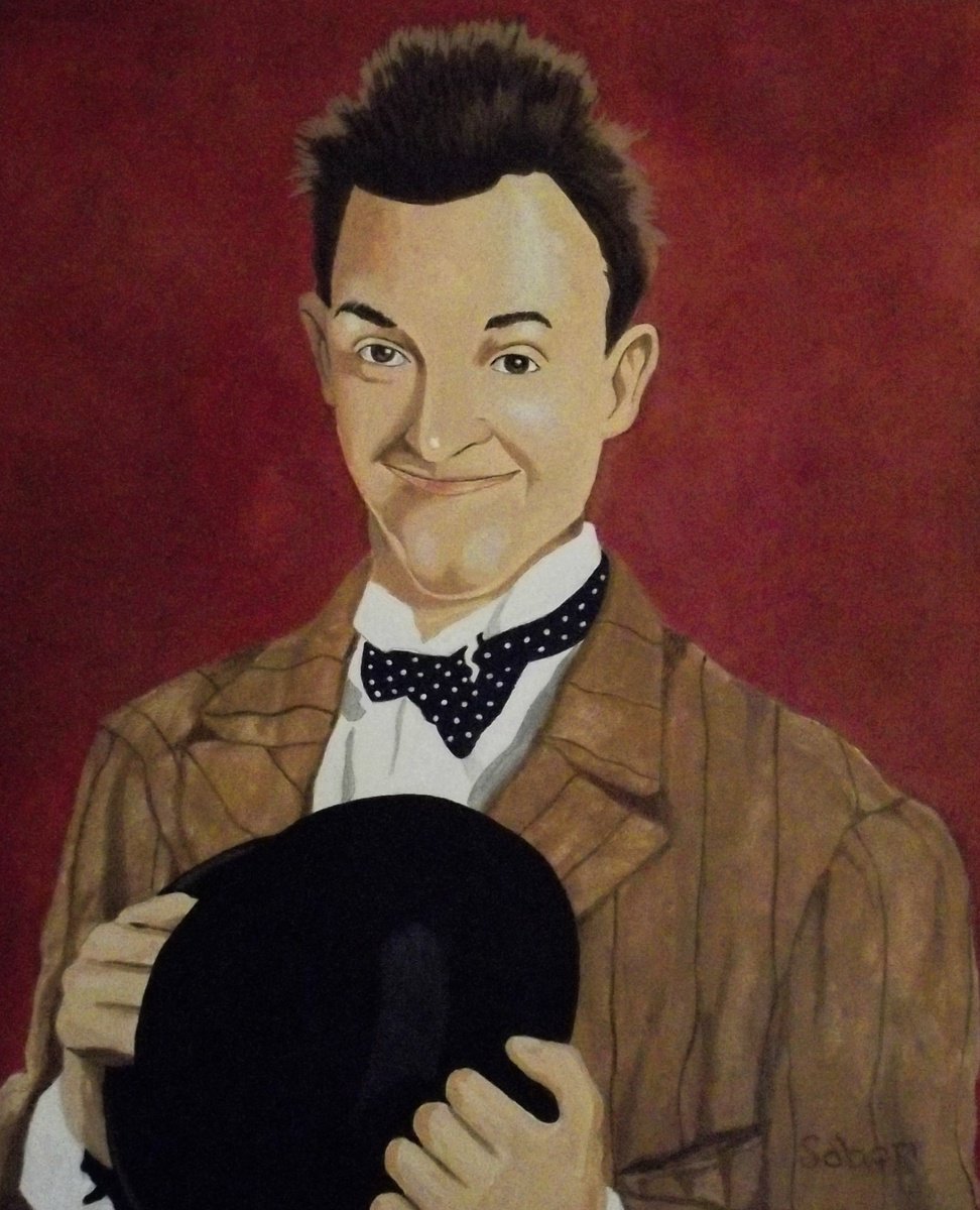 Stan Laurel Acrylic painting: Andrew Sabori | Artfinder
