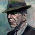 LEONARD COHEN (2019) Oil painting by adam deda | Artfinder