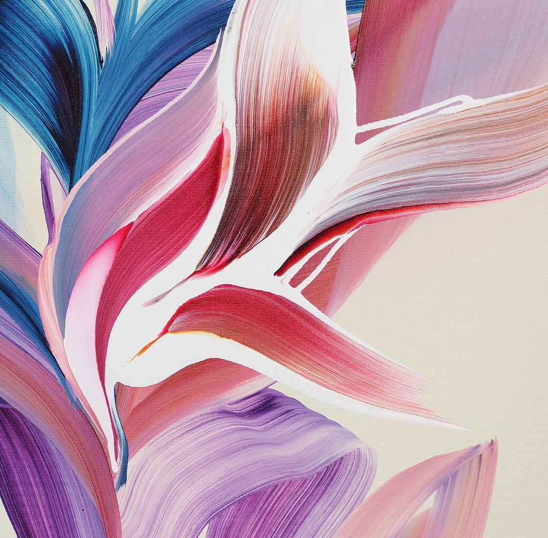 Original Acrylic Painting - Through the Rose Colored Glass by Novi Lim
