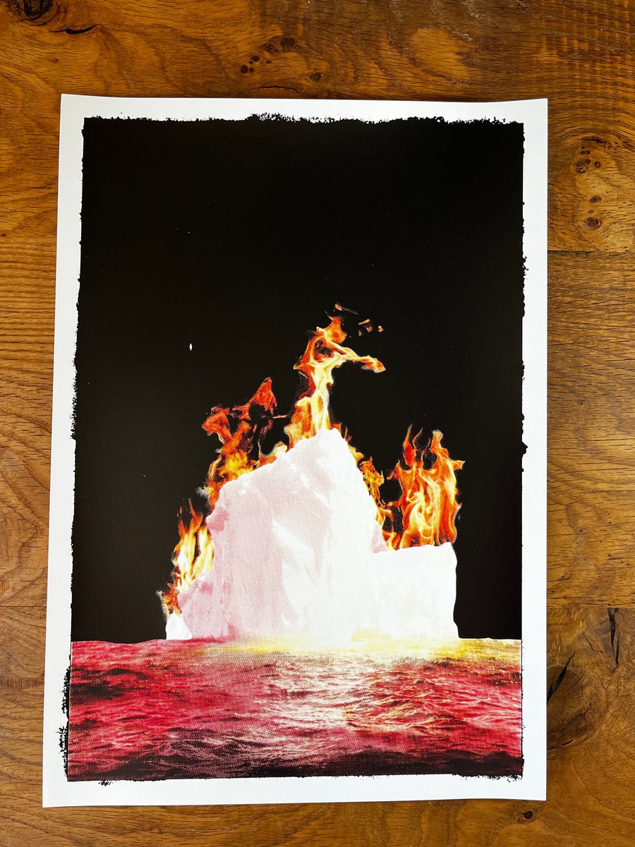 fireberg 1 off special edition Screenprint: Colour Black | Artfinder