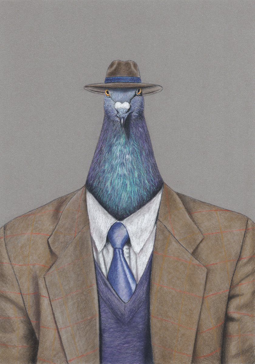 Original pastel drawing "Consigliere" Pastel drawing by Mikhail ...