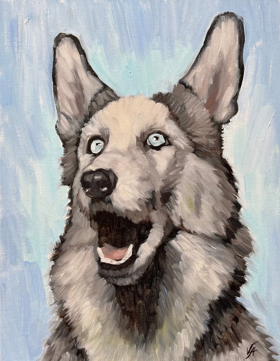 Siberian husky Oil painting: Alona Vakhmistrova | Artfinder