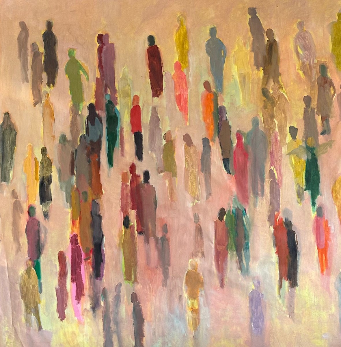 Walk of Angels Oil painting: Arun Prem | Artfinder