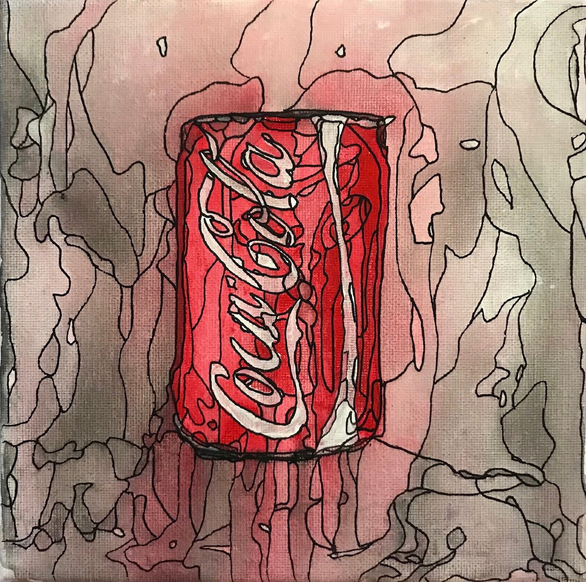 Abstract Coca Cola CZ18043 by Carol Zsolt | Artfinder