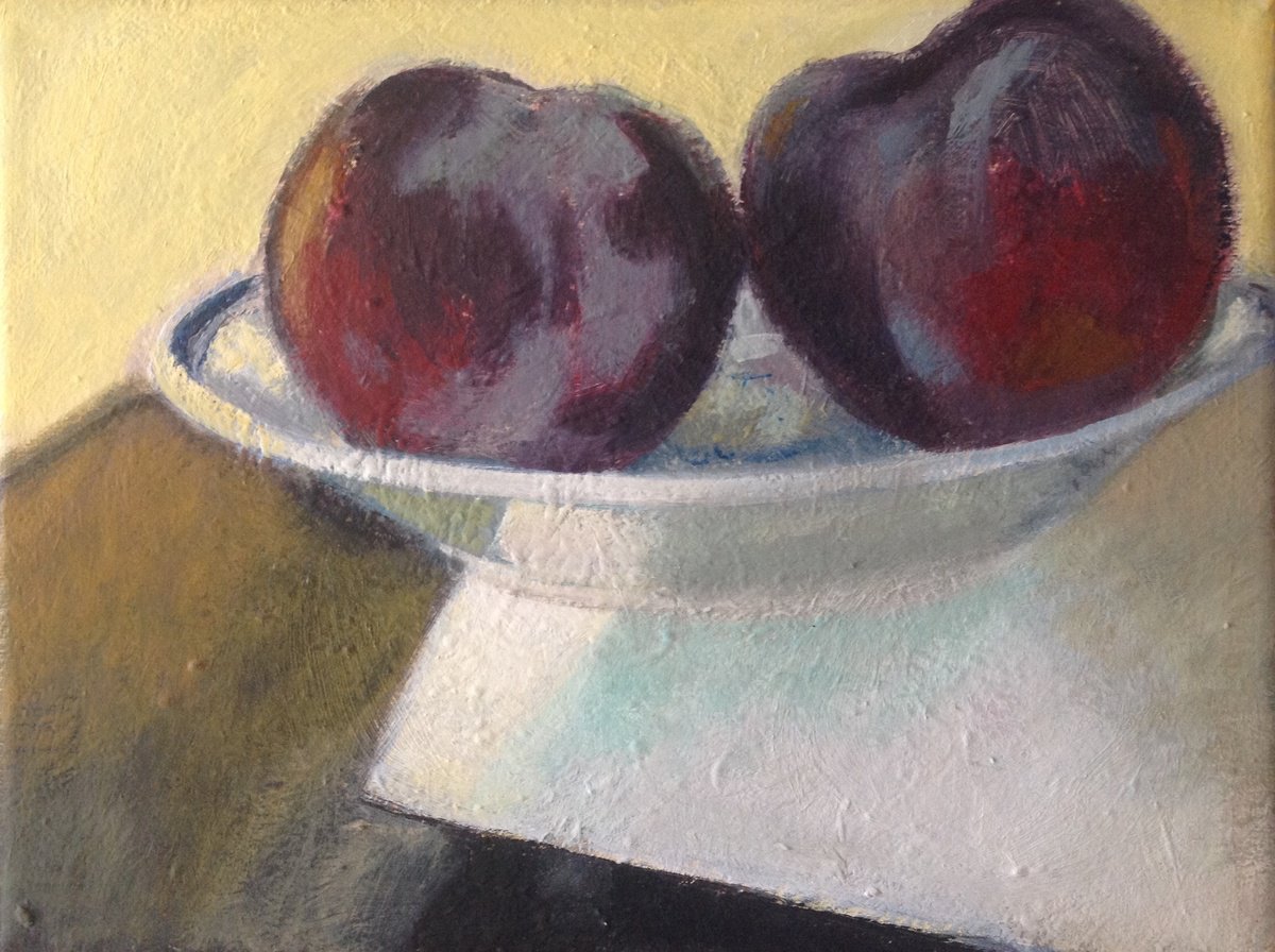 First Prunes Acrylic painting: Anyck Alvarez Kerloch