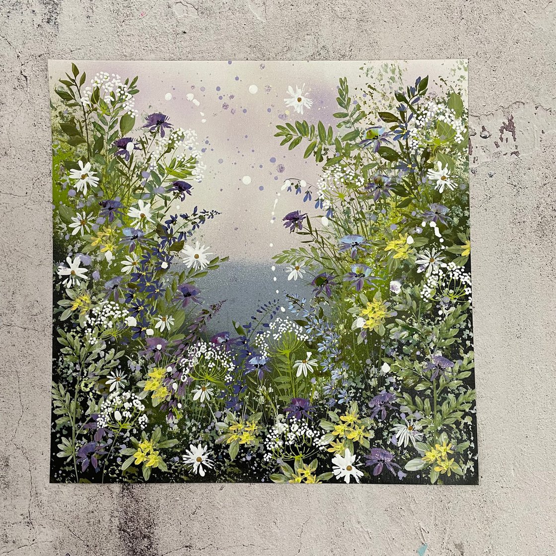 Cow parsley cove Acrylic painting: Jane Morgan | Artfinder