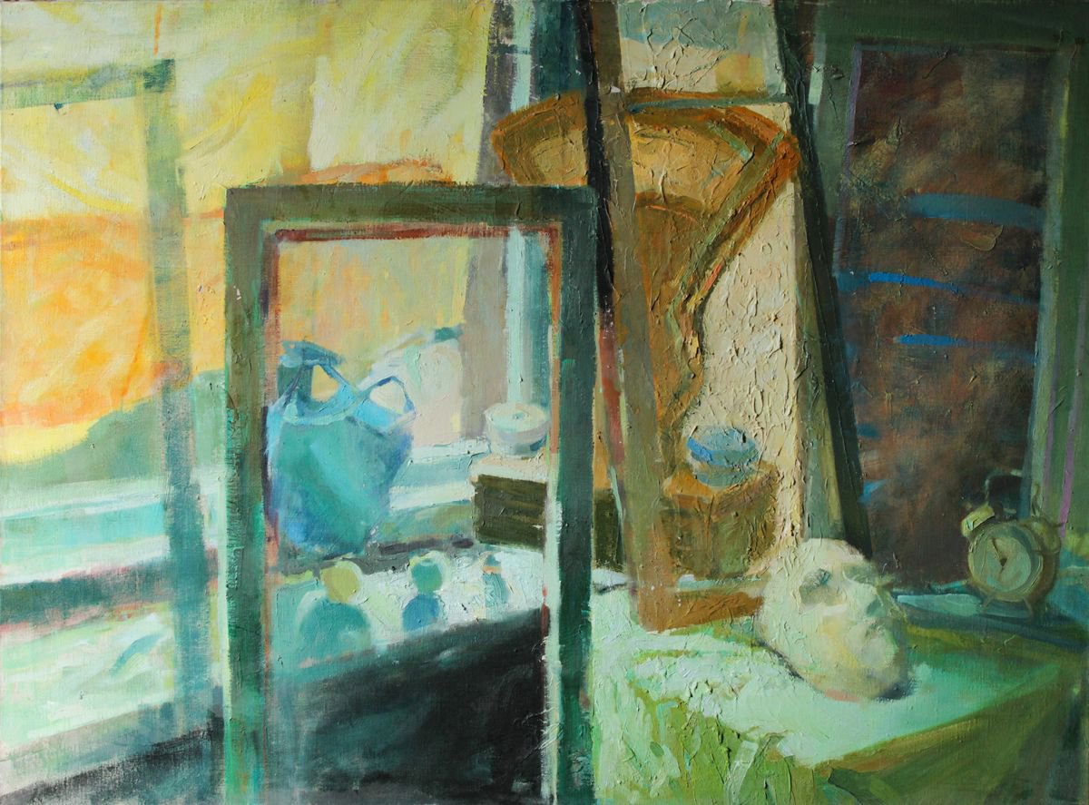 Still life with mask Oil painting by Agnieszka Florczyk | Artfinder