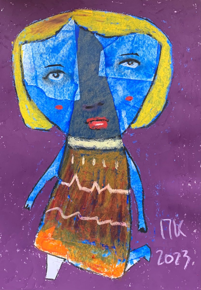 Prostration. Day 92. Pastel drawing by Pavel Kuragin | Artfinder