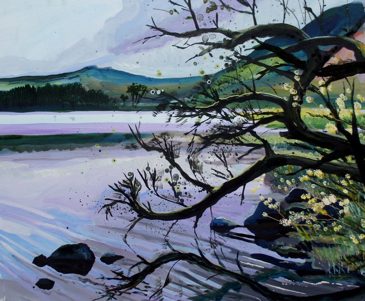 Calm Water - Grasmere (Early Spring) Acrylic painting: Julia Rigby ...