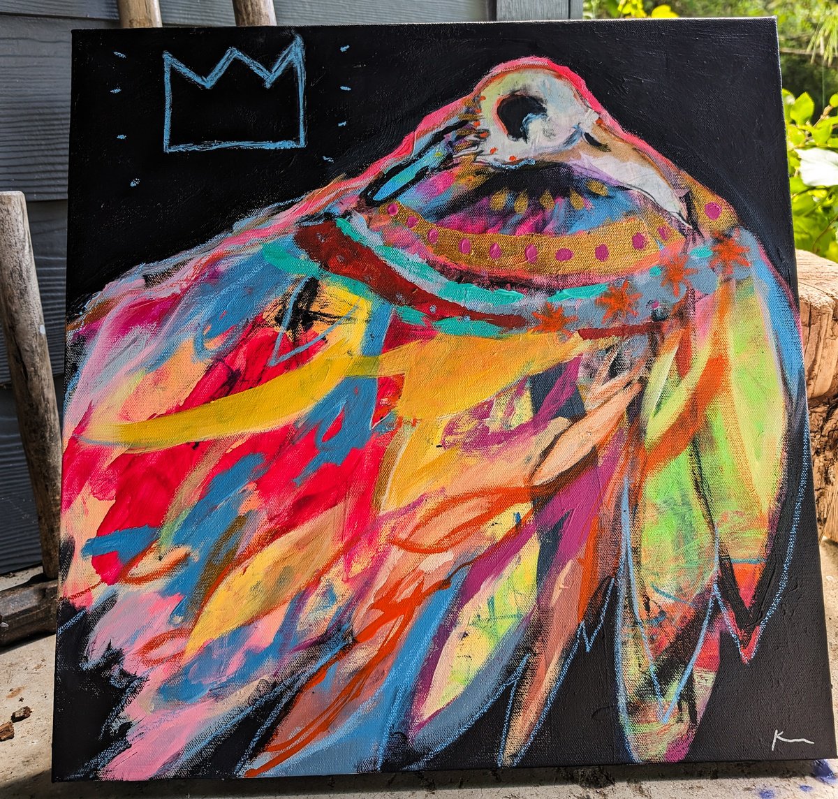 Your Dance With the Raven King Acrylic painting by Kerry Swan | Artfinder