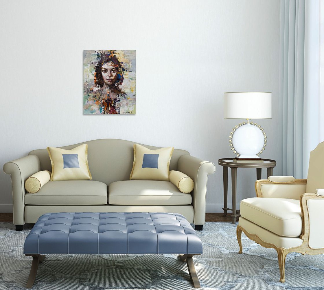 Abstract woman portrait painting, Original oil painting Oil painting by ... Abstract woman portrait painting, Original oil painting Oil painting by ...