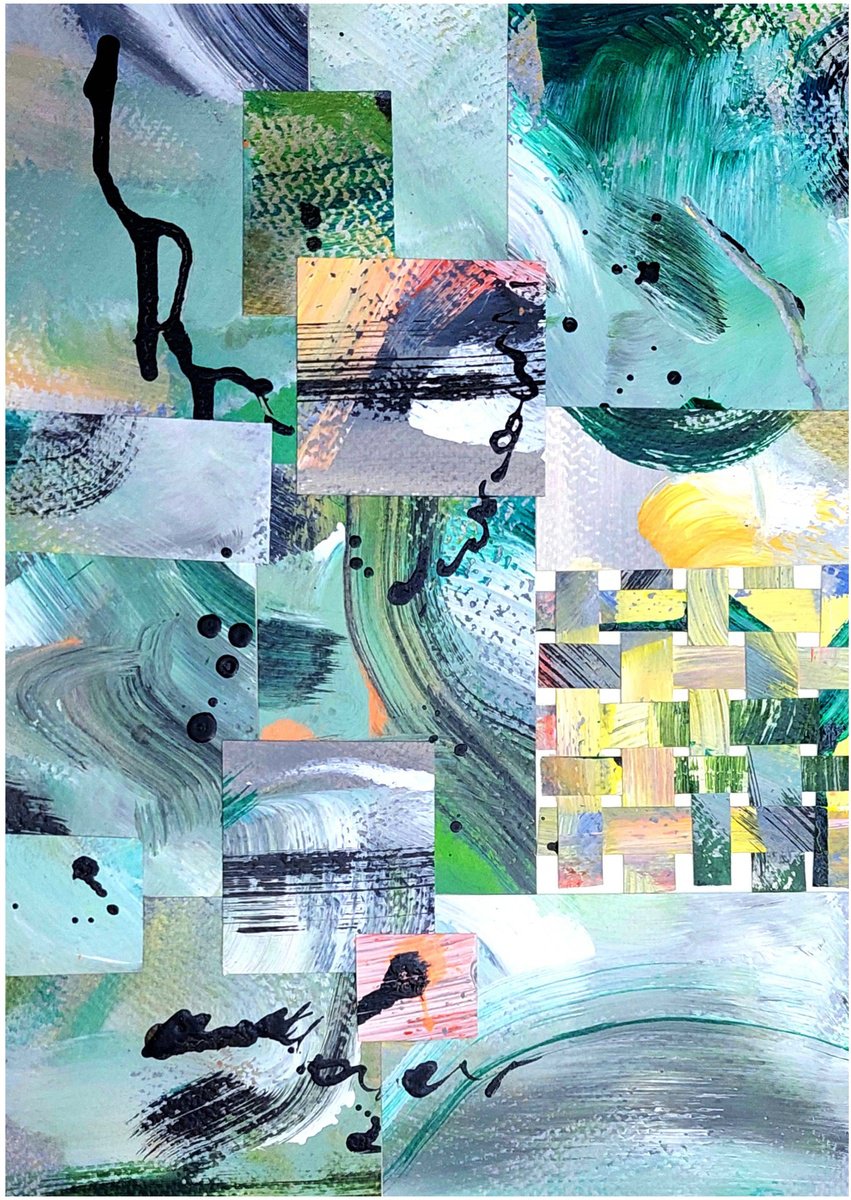 Fragmented Flow II Collage: Cecilia Marranita | Artfinder