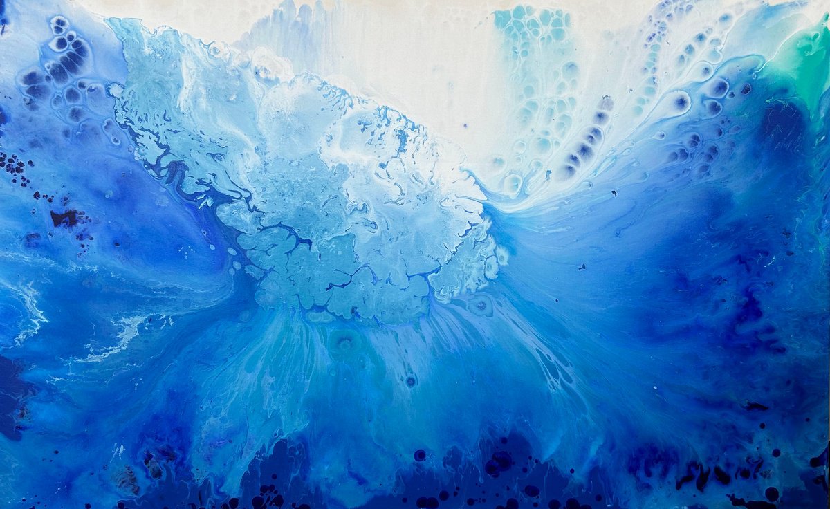 Wings flap Acrylic painting: Alexandra Dobreikin | Artfinder